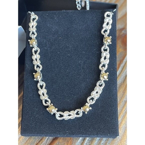 Avon | Jewelry | Avon 20 Necklace Chain And Bead Two Tone Mixed Metal ...